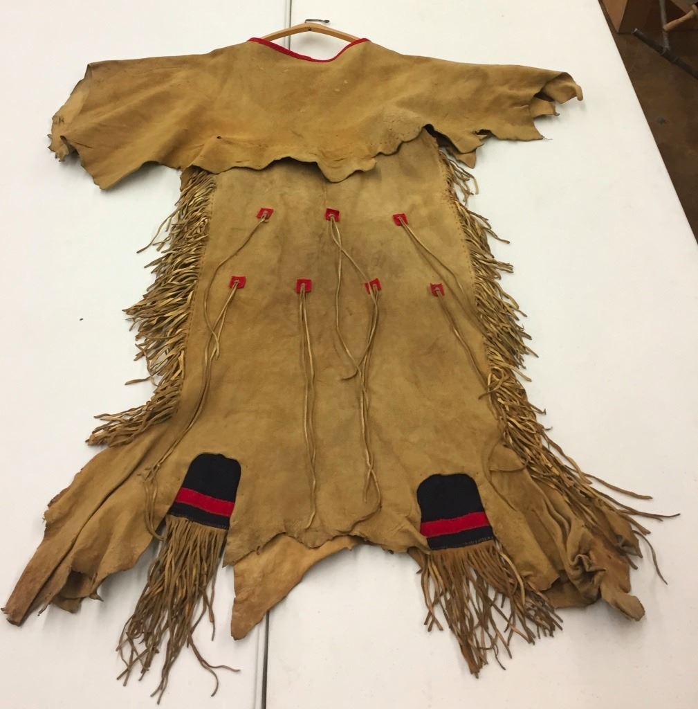 Vintage Handmade Indian Dress - Deer Hide