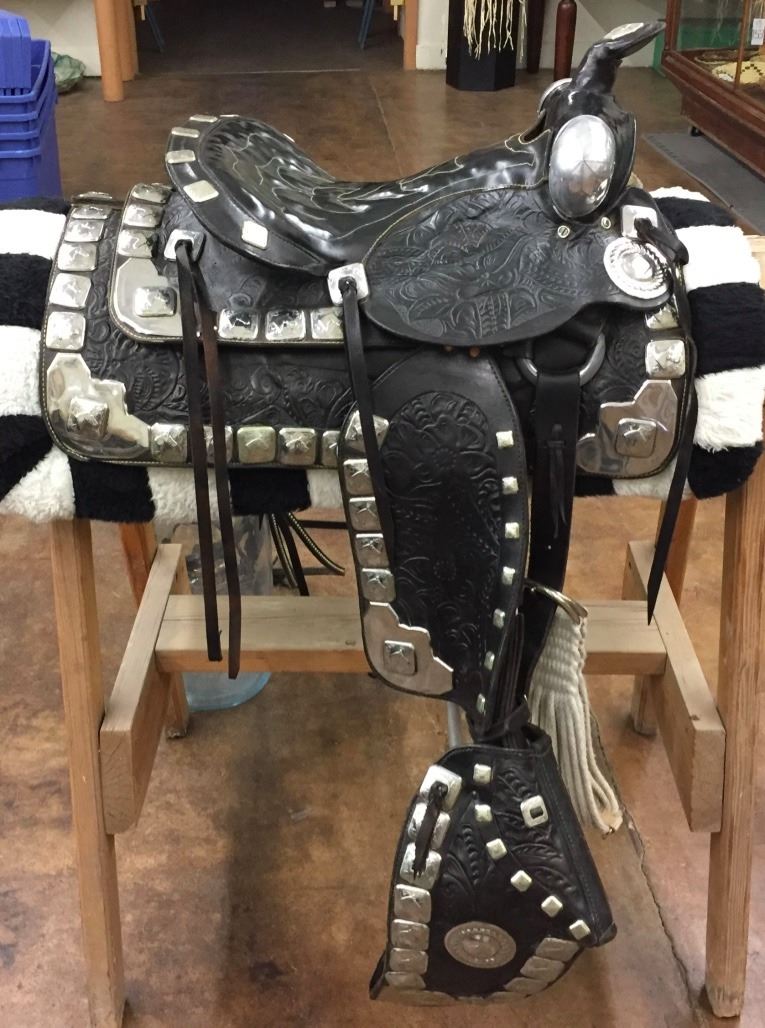 Vintage Ted Flowers Parade Saddle and Accessories