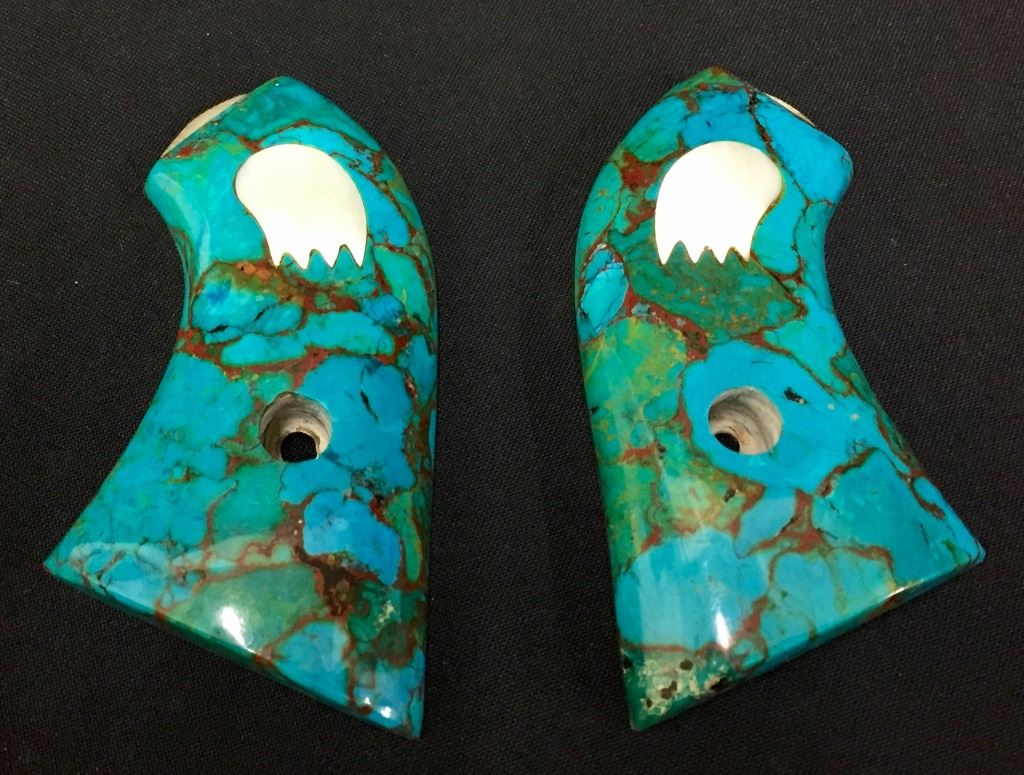 Handmade Turquoise Pistol Grips