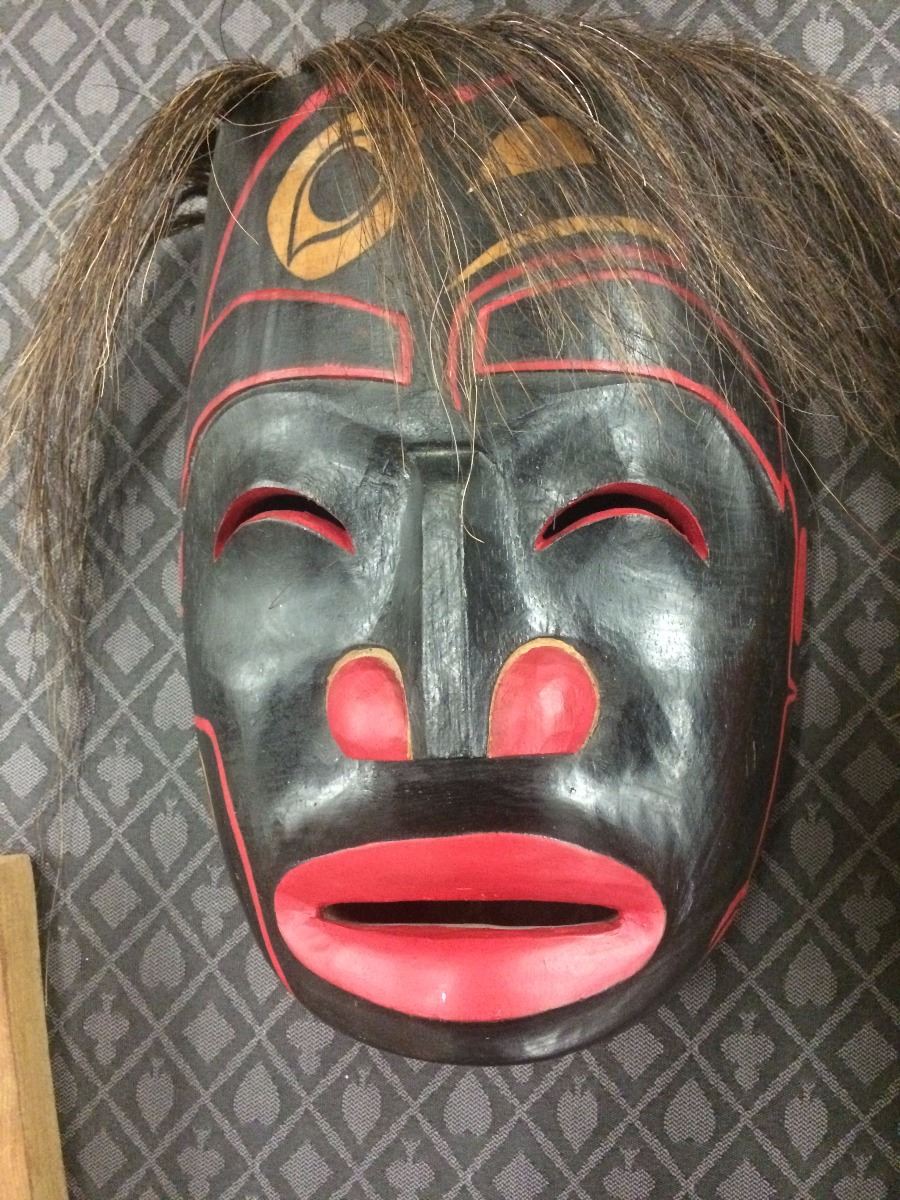 HAND CARVED NATIVE ART MASK