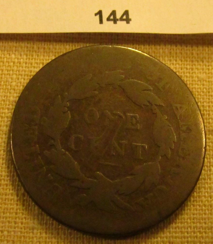 1819/8 U.S. Large Cent. Chocolate Brown, VG.