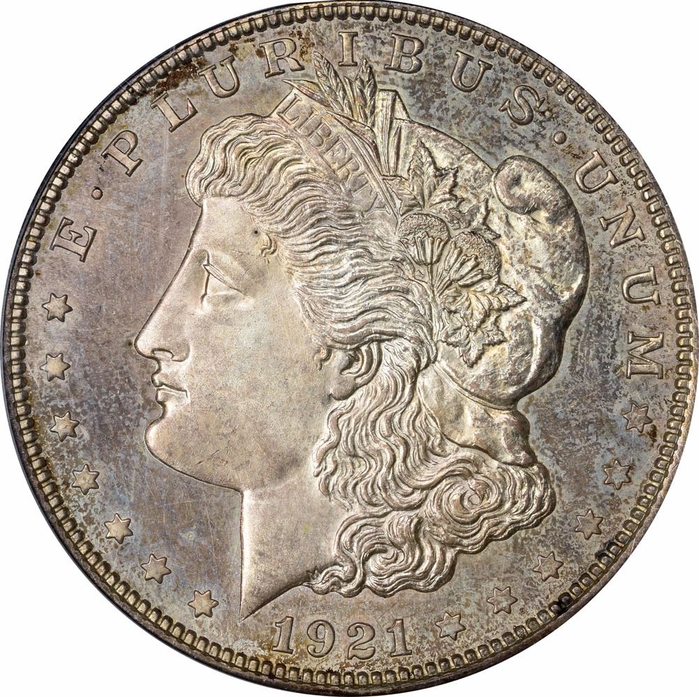 1921 Morgan. Zerbe Proof. Proof-63 PCGS.