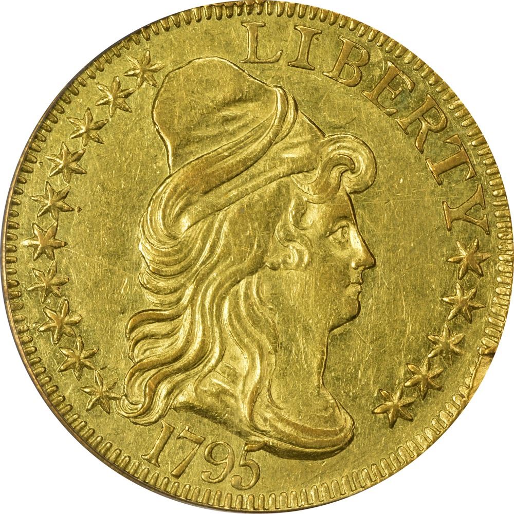 1795 Small Eagle. BD-8. Rarity-5+. AU-55 PCGS.