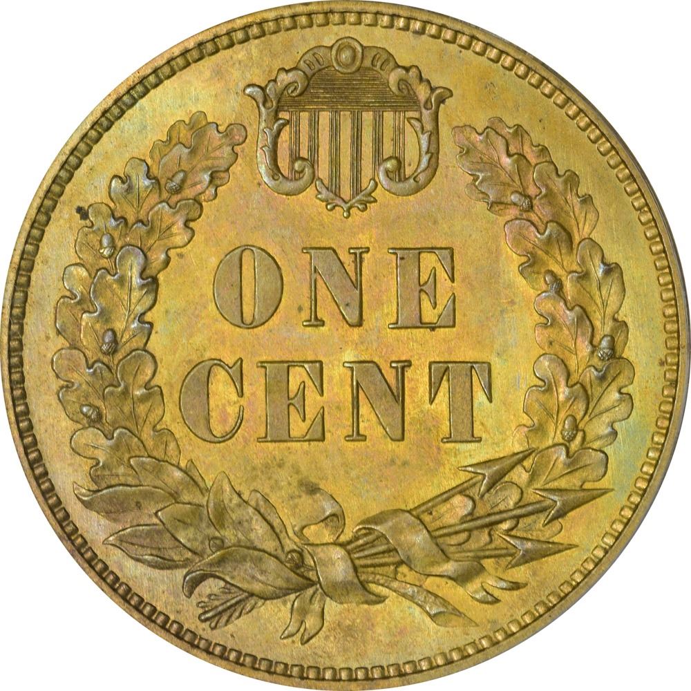 1858 Flying Eagle cent - Small Letters, Ornamental Shield reverse. J ...