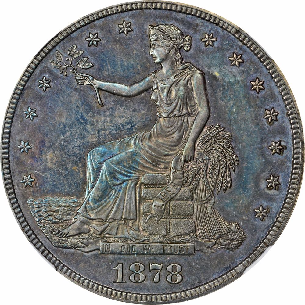 1878 Trade Dollar. Proof-64 NGC.