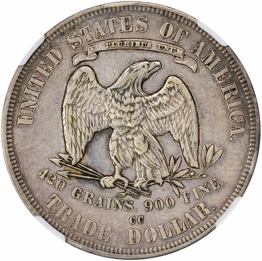 1878-CC Trade Dollar. EF-45 NGC.