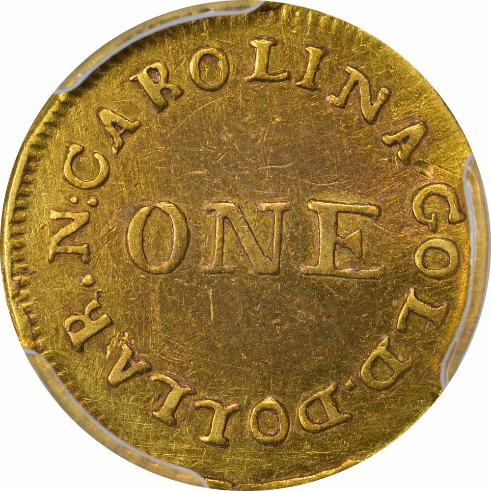 Undated (1834-1837) C. Bechtler Gold Dollar. Kagin-3a. Rarity-8. 28.G ...