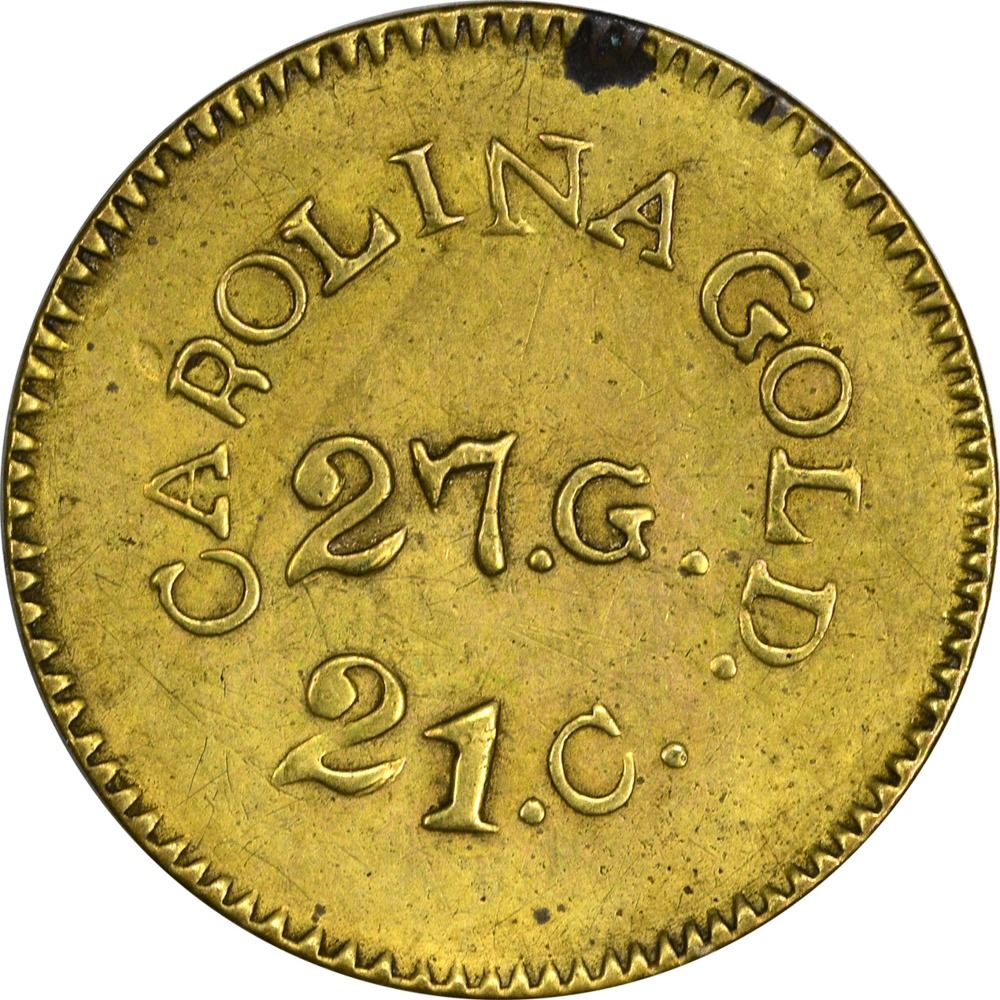 Group of (4) Different Brass Counterfeit A. Bechtler Gold Dollars ...