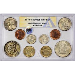 1949-PDS U.S. Mint 28-Piece Double Mint Set with Original Envelope ...