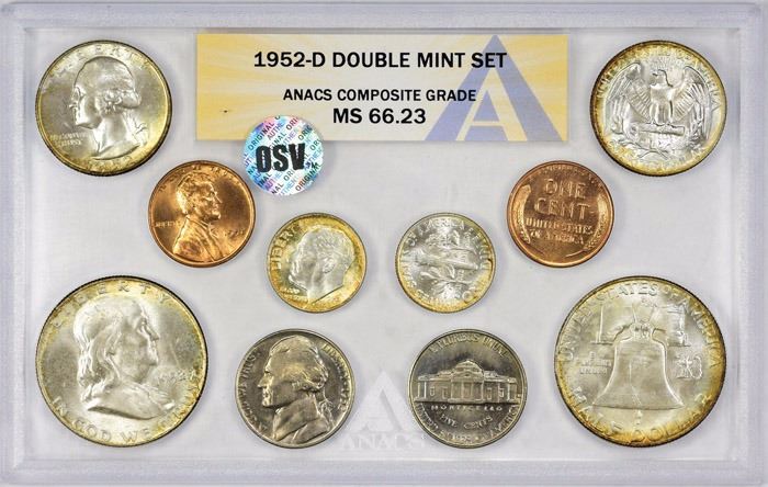 1952-PDS U.S. Mint 30-Piece Double Mint Set with Original Envelope ...