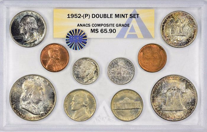 1952-PDS U.S. Mint 30-Piece Double Mint Set with Original Envelope ...