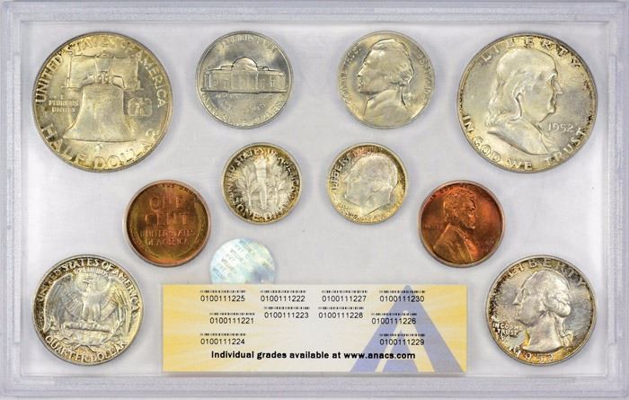 1952-PDS U.S. Mint 30-Piece Double Mint Set with Original Envelope ...