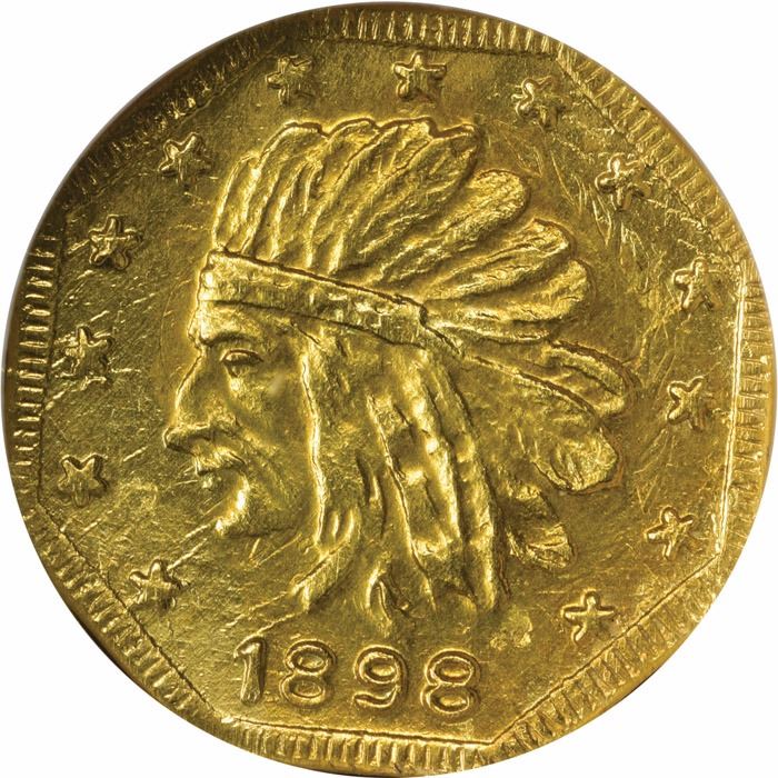 Alaska Pinch Series ONE Pinch 1898. HK-843. MS65 NGC.