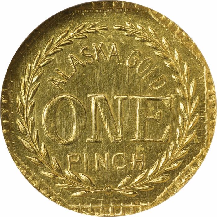 Alaska Pinch Series ONE Pinch 1898. HK-843. MS65 NGC.