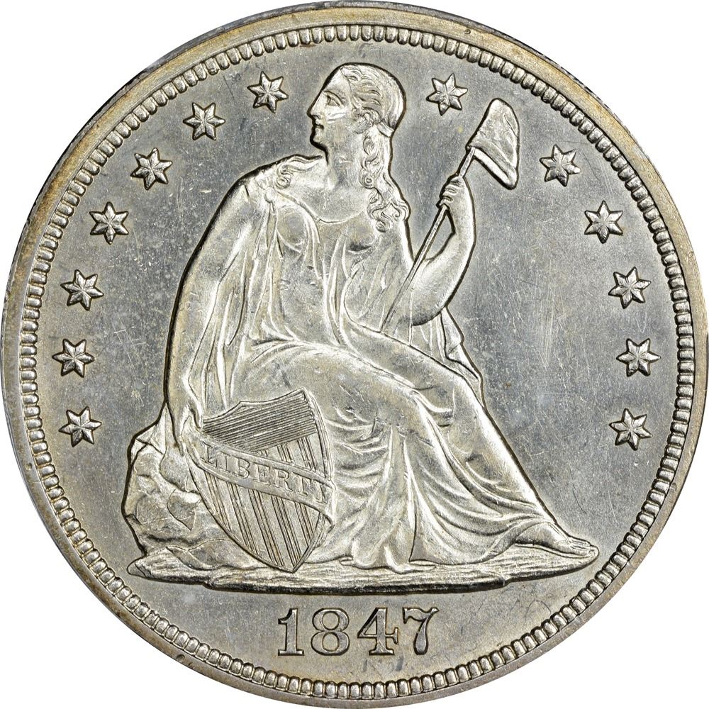 1847 MS-61 PCGS.