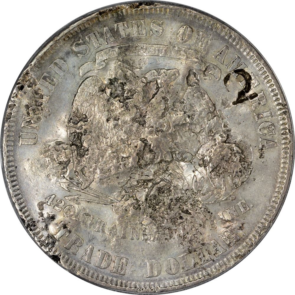 1877 Chop Marks. EF-40 PCGS.