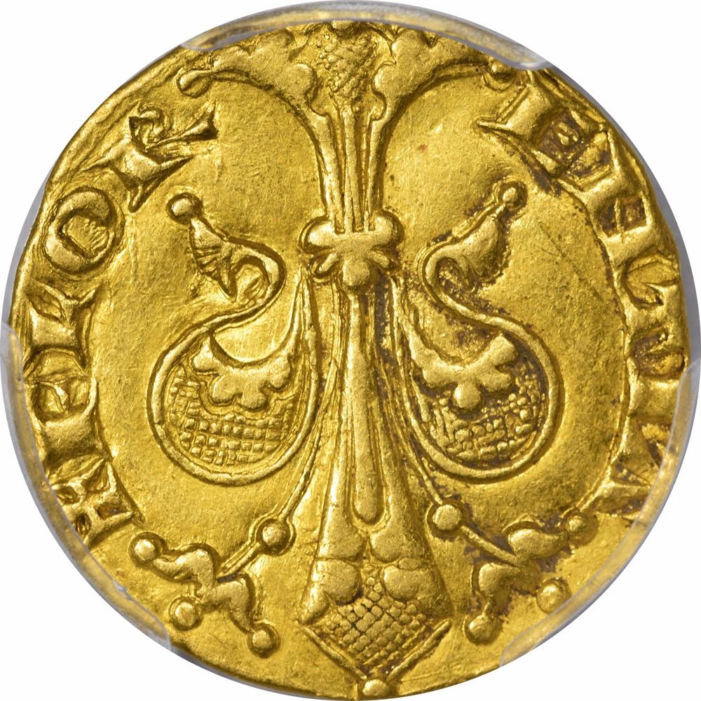 Italian States. Florence. (1252-1422) Gold Florin. Fr-275. EF-45 PCGS.