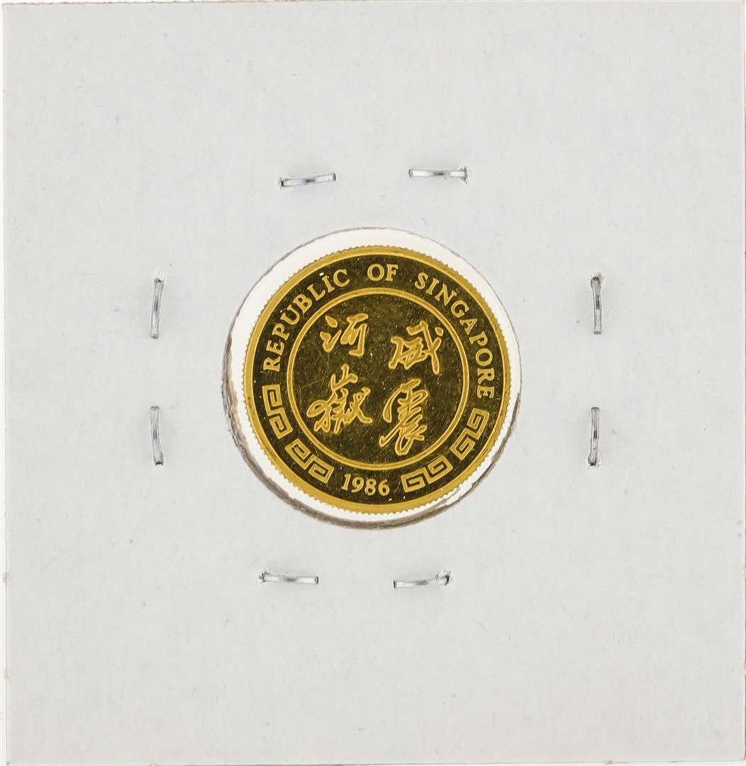 1986 1 10 Oz Singold Singapore Tiger Gold Coin 1986-1-10-oz-singold-singapore-tiger-gold-coin