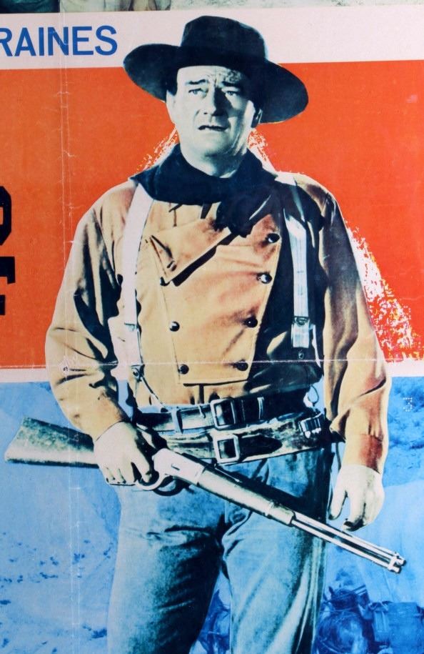 Original 1944 John Wayne Italian Movie Poster