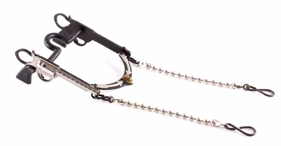 Silver Mounted Revolver Pistol Horse Bit