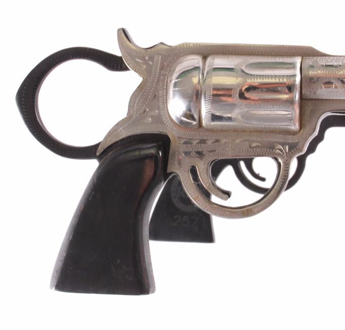 Silver Mounted Revolver Pistol Horse Bit
