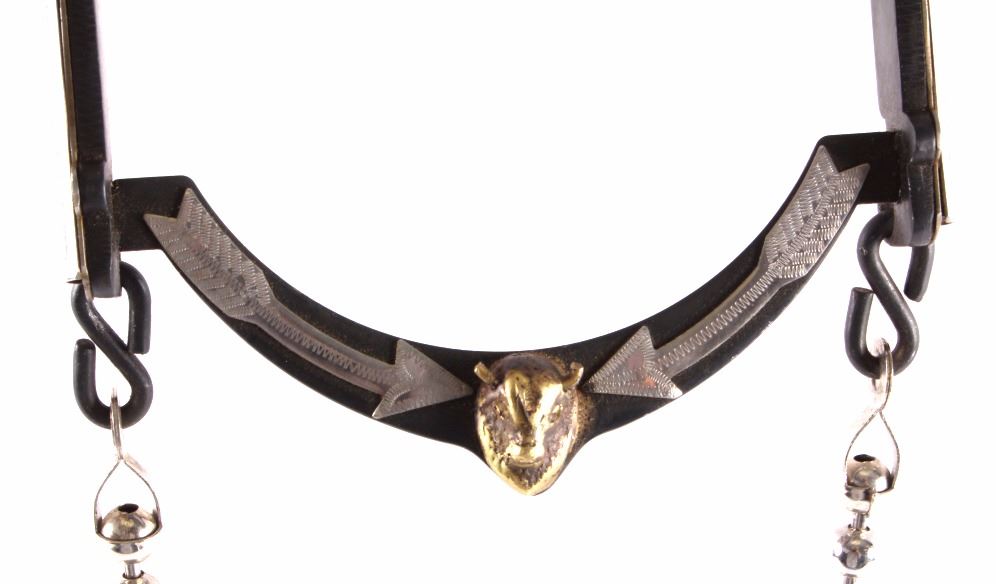 Silver Mounted Revolver Pistol Horse Bit