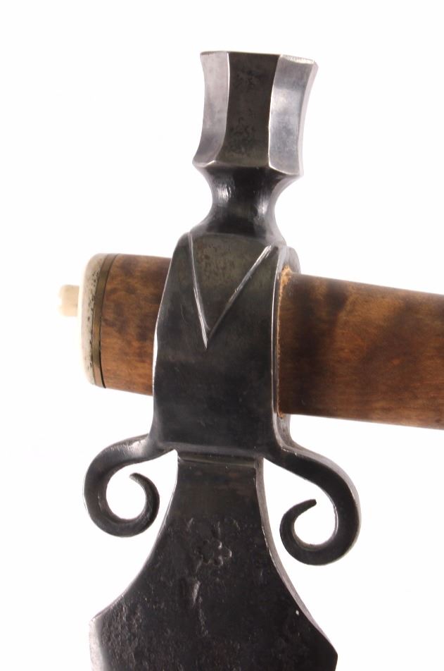 Blacksmith Forged Spontoon Pipe Tomahawk
