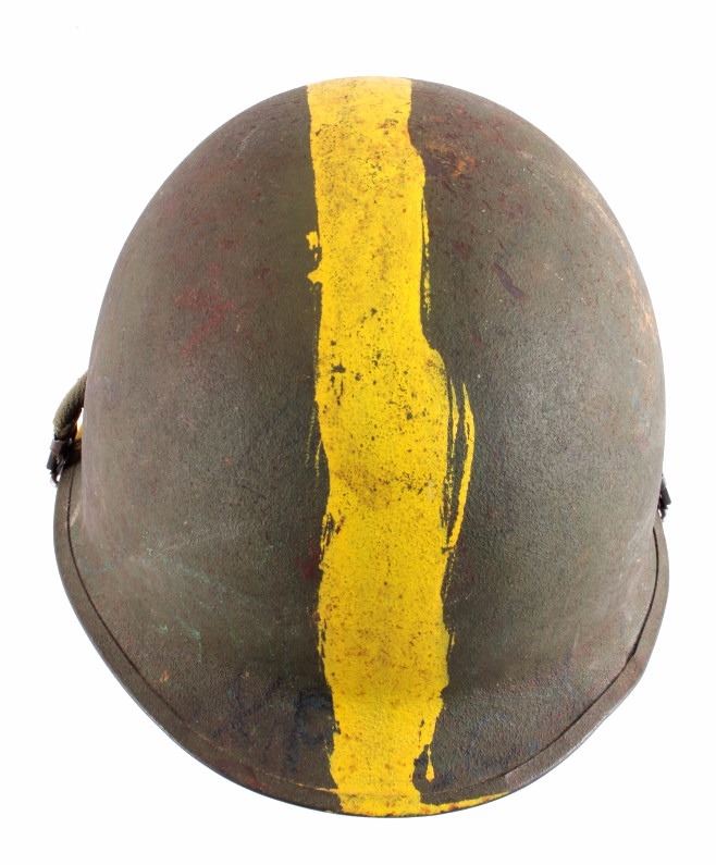 U.S. M1 Steel Helmet w/ Liner Field Painted