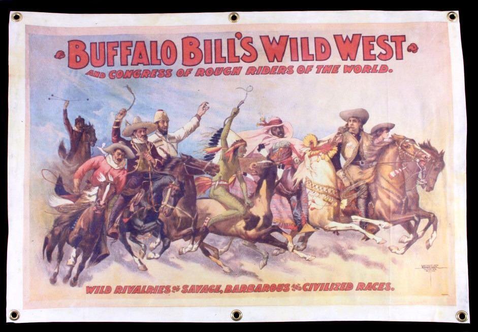Buffalo Bill Wild West Show Banner