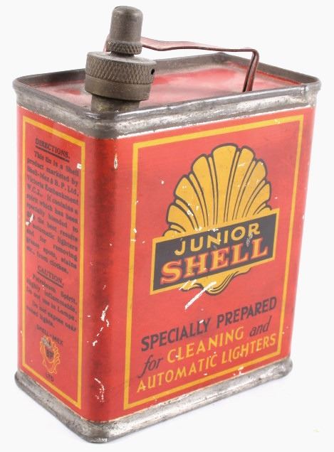 Early Shell Junior Lighter Fluid Oil Cans c.1920's