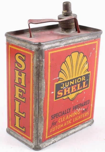 Early Shell Junior Lighter Fluid Oil Cans c.1920's