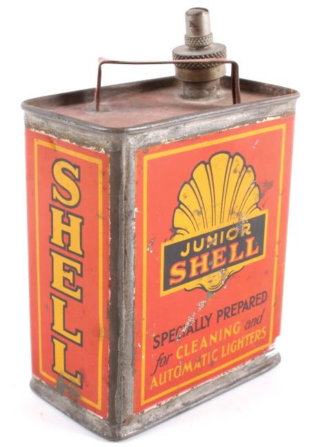 Early Shell Junior Lighter Fluid Oil Cans c.1920's