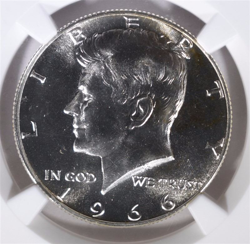 1966 SMS KENNEDY HALF DOLLAR - NGC MS66