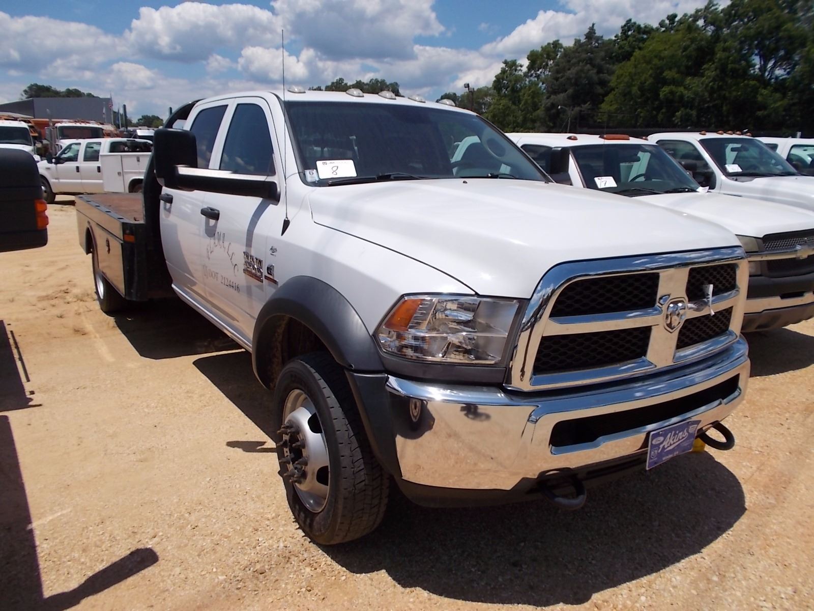 2014 DODGE RAM 4500 FLATBED TRUCK VIN SN 3C7WRLFL3EG171219 S A CREW 2014-dodge-ram-4500-flatbed-truck-vin-sn-3c7wrlfl3eg171219-s-a-crew