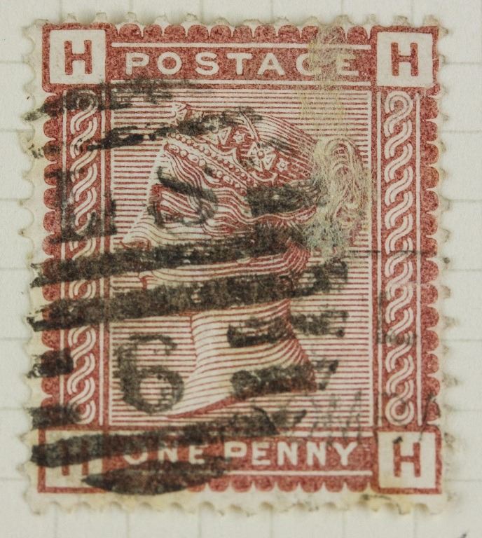 British One Penny 1880 1881 Stamp British One Penny 1880 1881 Stamp