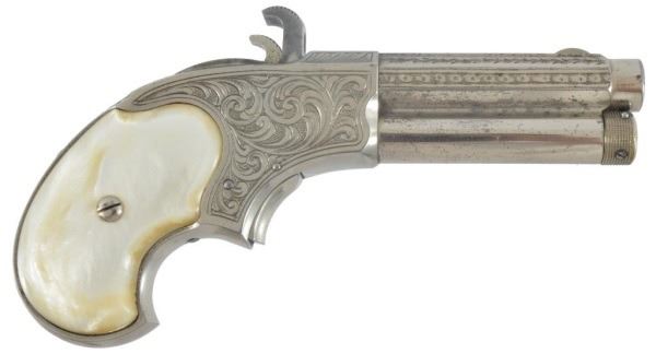 Factory Engraved Remington Rider Pistol Antique .32 extra short rimfire ...