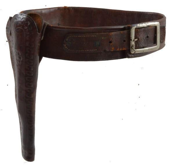 California Pattern Open Top Holster & Ammo Belt Maker unmarked ...