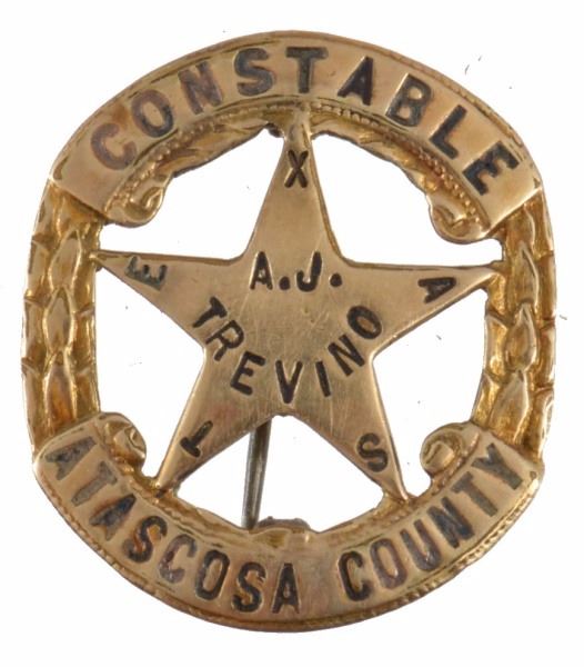 Atascosa County Texas Constable Badge Simmang San Antonio Texas maked ...