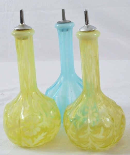 Antique Barber Bottle Collection 18 antique barber bottles