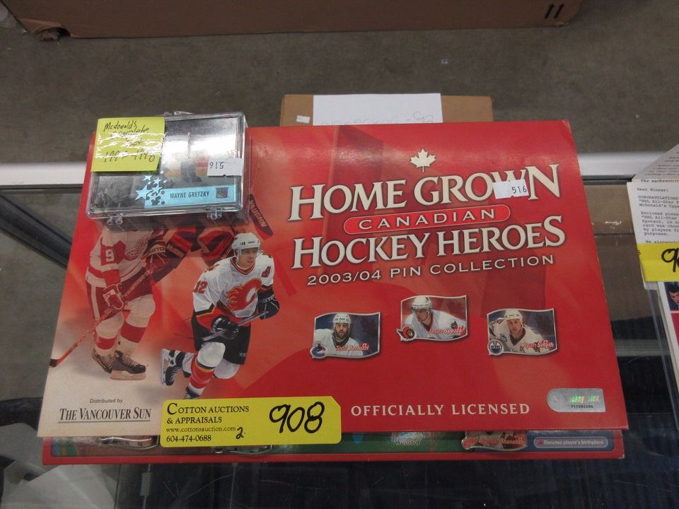 Hockey pin collection & complete card set