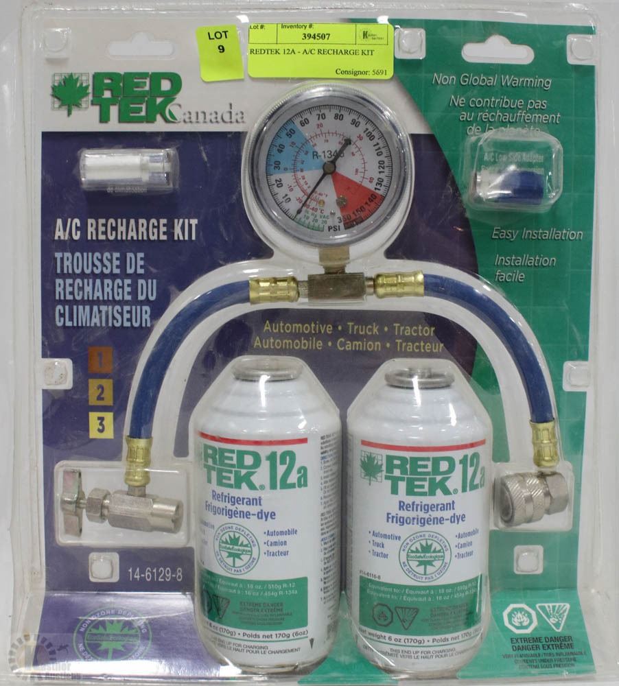 REDTEK 12A - A/C RECHARGE KIT