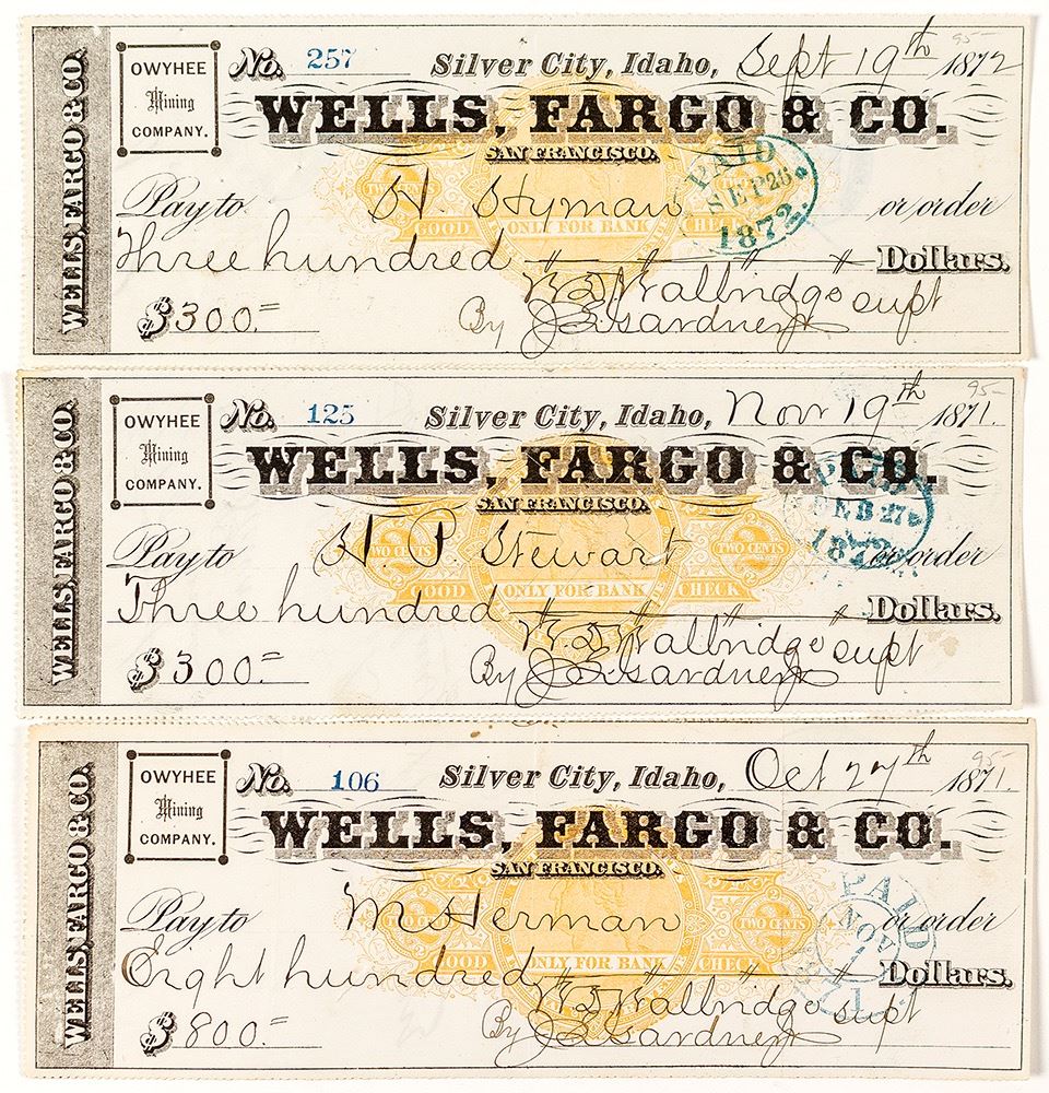 Wells Fargo Co Checks Wells Fargo Co Checks