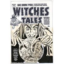 Al Avison - Original Cover Art for Witches Tales #3 (Harvey, 1951)