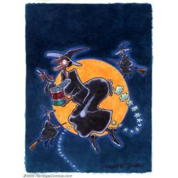 Dwaine Tinsley - Original Cover Art for Hustler Humor, "Shark Bait ...