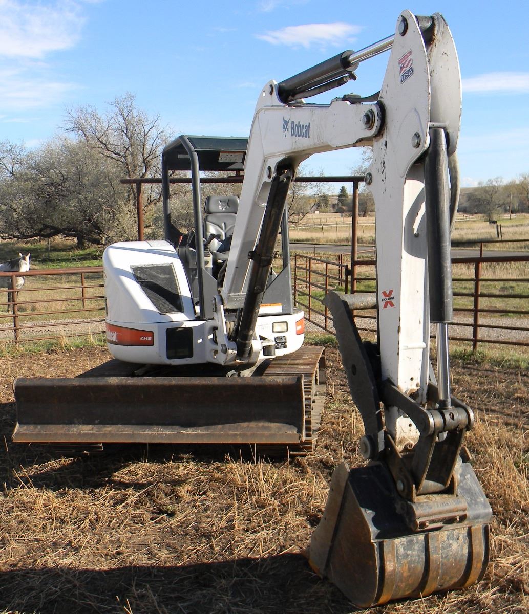 2008 Bobcat 435 Fast Track mini-excavator, Kubota 49 hp. diesel, 788 ...