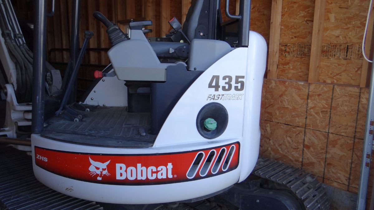 2008 Bobcat 435 Fast Track mini-excavator, Kubota 49 hp. diesel, 788 ...