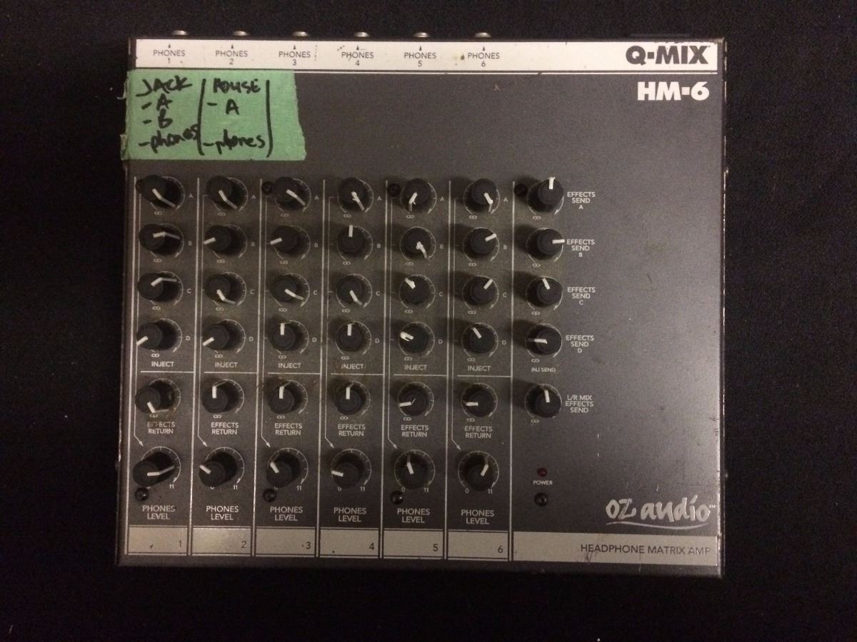 OZ AUDIO: Q-MIX HM-6 HEADPHONE AMP/MATRIX MIXER