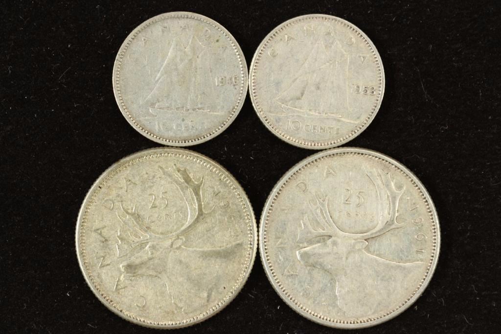 70 CENTS FACE VALUE OF CANADIAN COINS