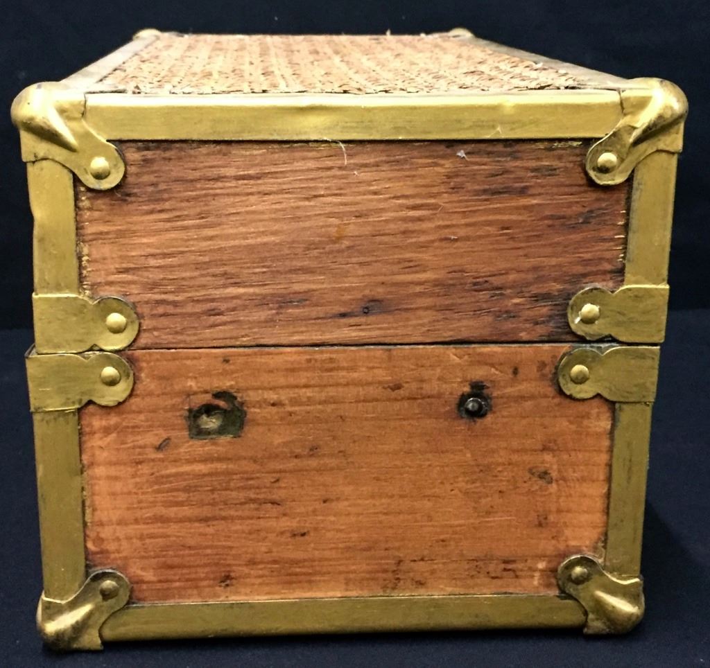 Antique Salesman Sample Size Trunk