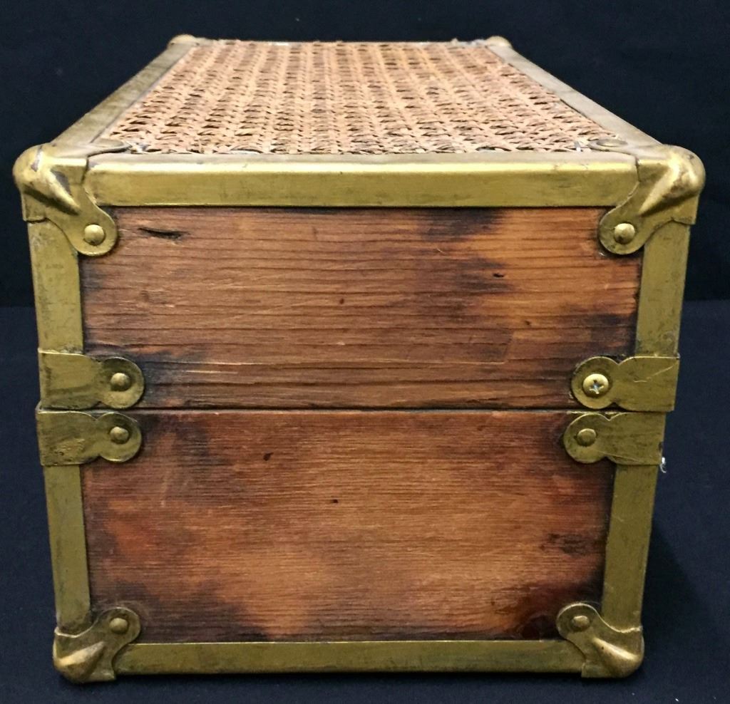 Antique Salesman Sample Size Trunk